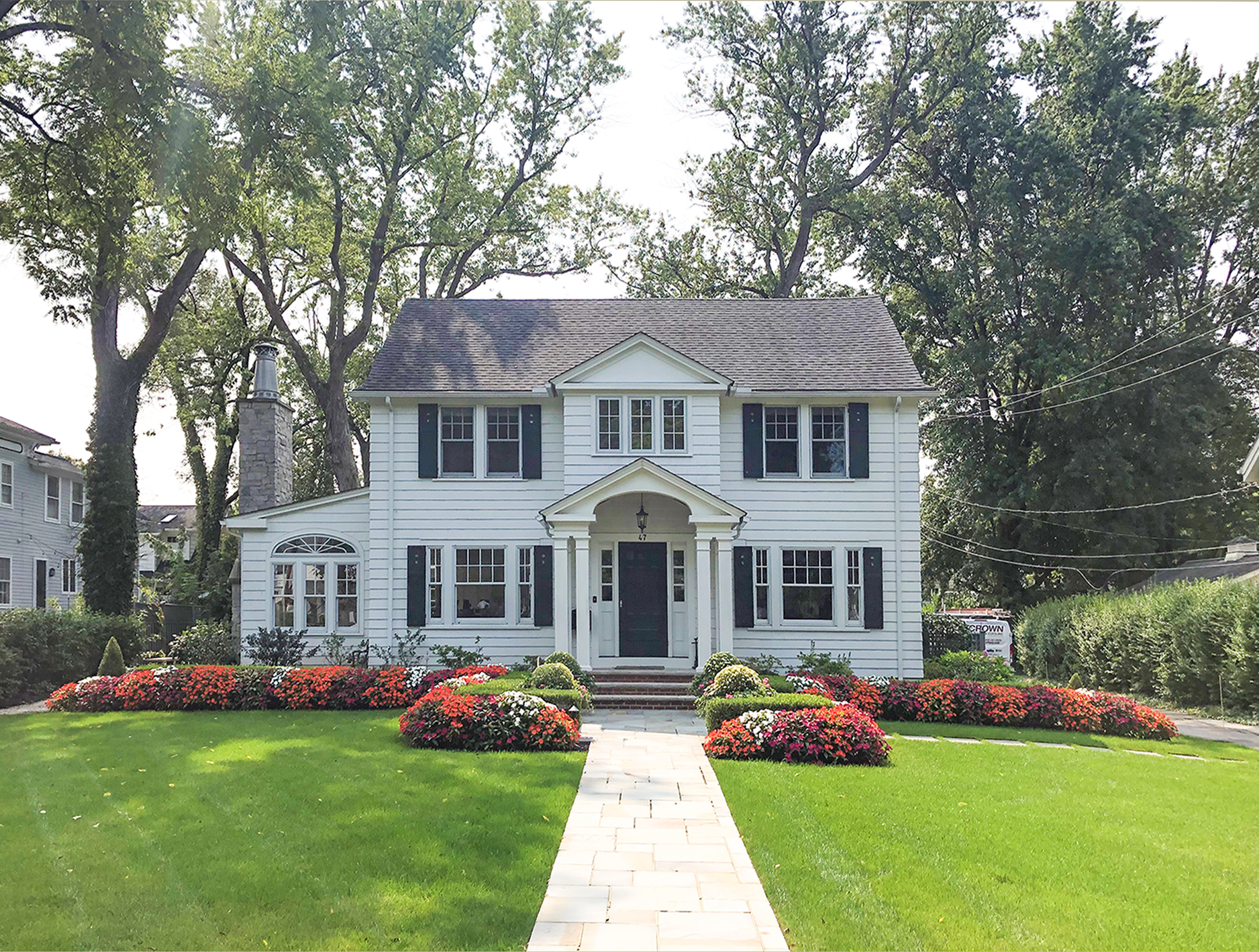 Center Hall Colonial House A Formal Center Hall Colonial Gets A Homey